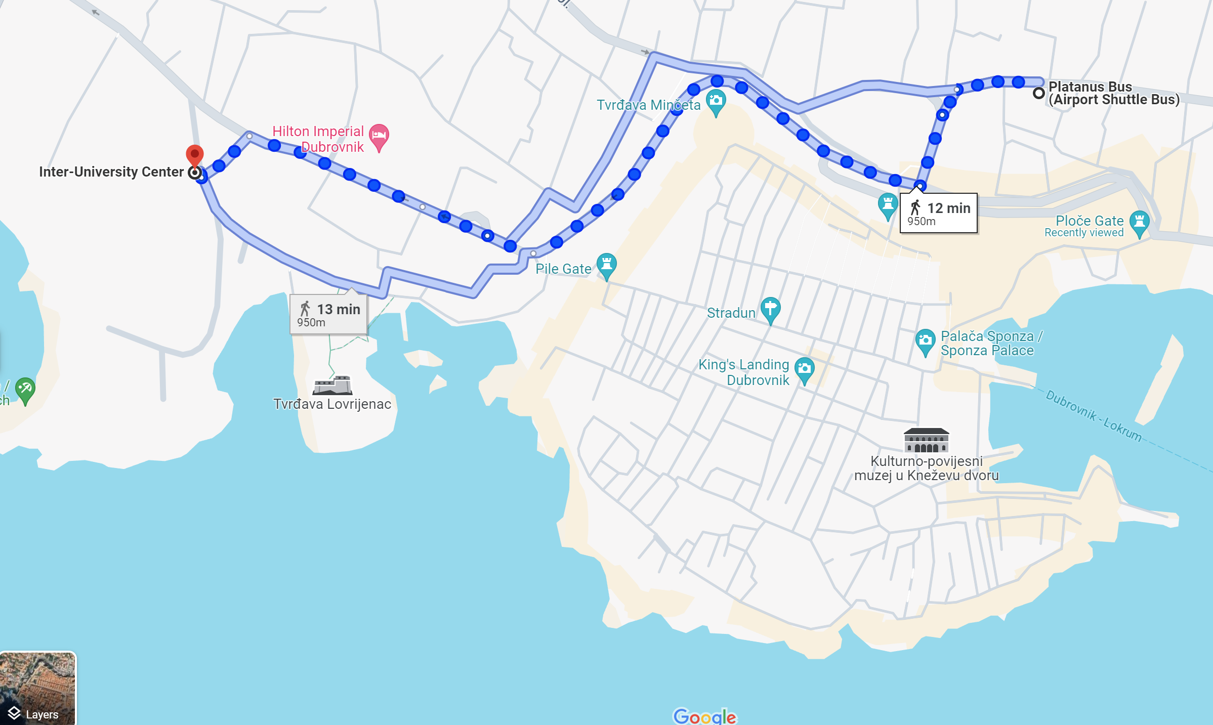 Bus stop Ploče Gate - IUC